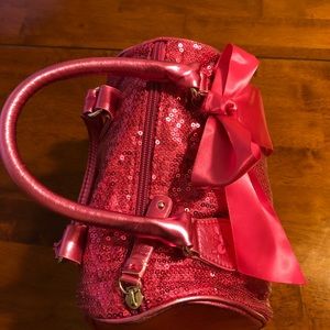 Justice | Accessories | Girls Justice Pink Sequin Satchel Purse W ...
